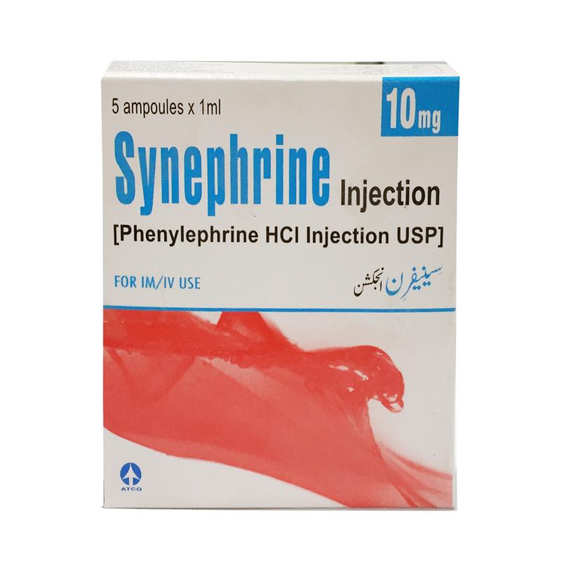 Synephrine Injection 10mg 5 Ampoules X 1ml – Medical Bazar