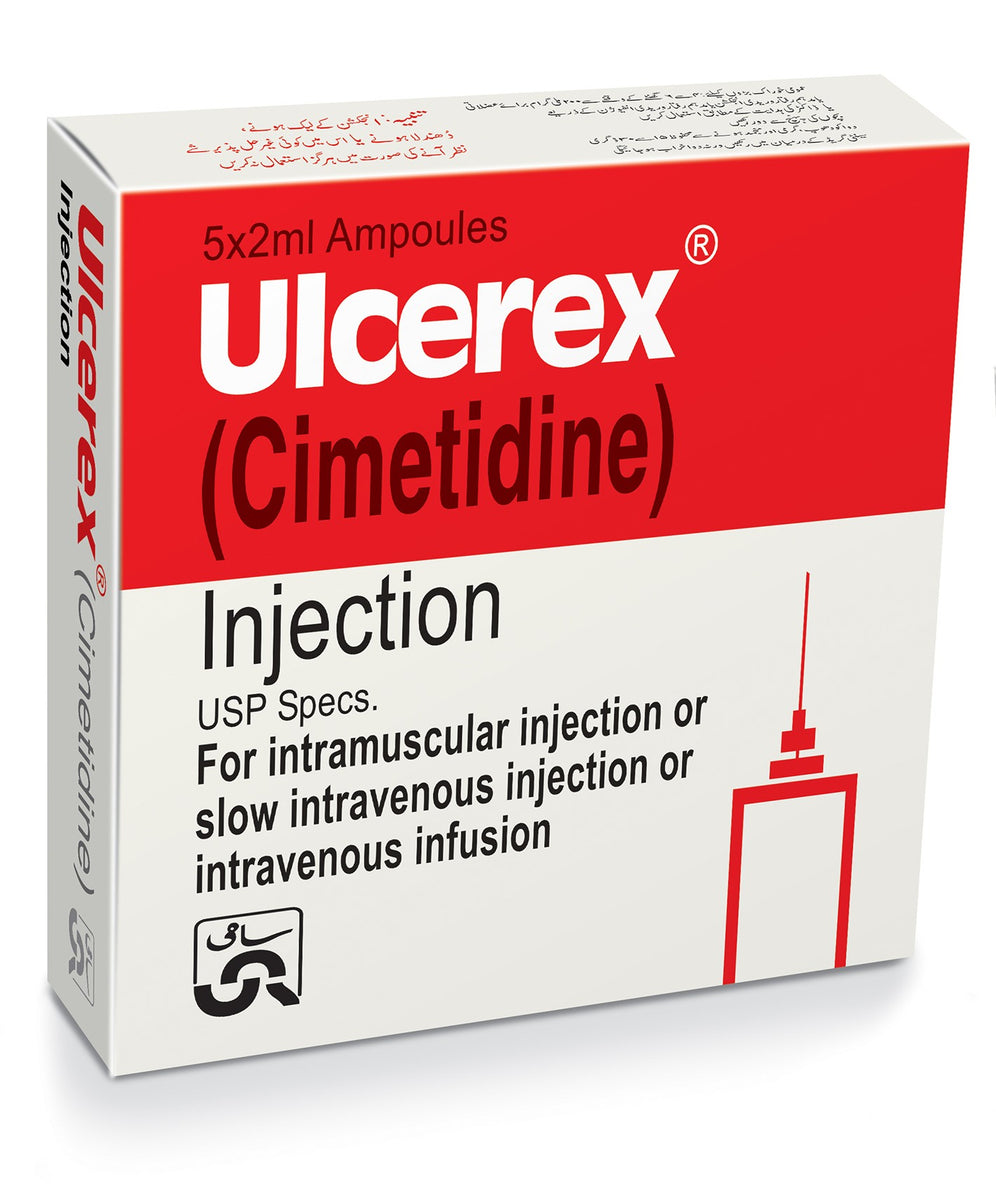 Ulcerex Inj 200 MG 5 Ampx2 ml – Medical Bazar