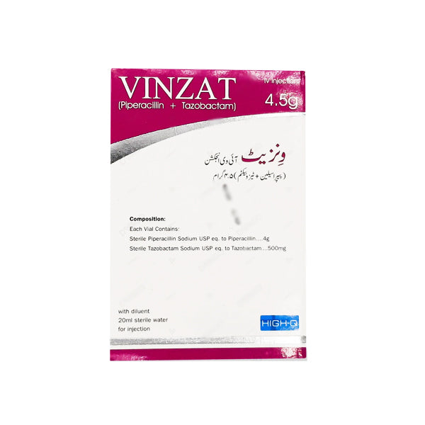VINZAT 4.5GM INJ 1'S – Medical Bazar