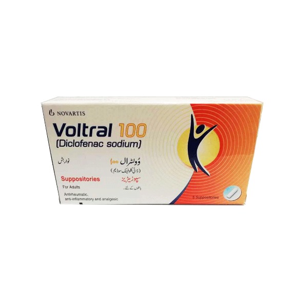 Voltral Suppos 100mg 5's – Medical Bazar