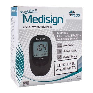 Medisign plus blood glucose meter – MM1200 – Medical Bazar